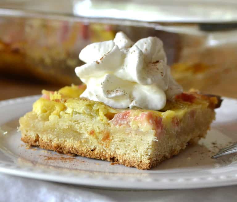 Rhubarb Kuchen - Crafty Cooking Mama